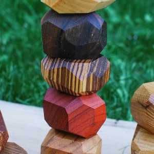 Natural Wooden Balancing Stones - Etsy