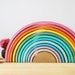 Pastel Rainbow Wooden Stacker Toy // Colorful Original Rainbow - Etsy