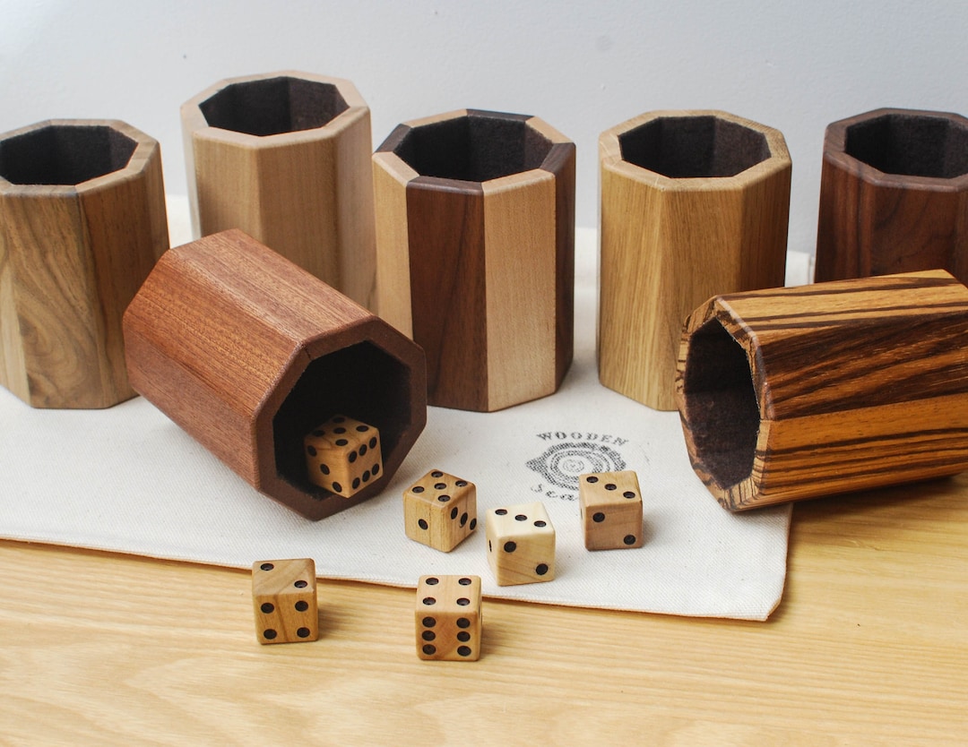 Handmade Wooden Dice Cup / Dice Shaker - Etsy