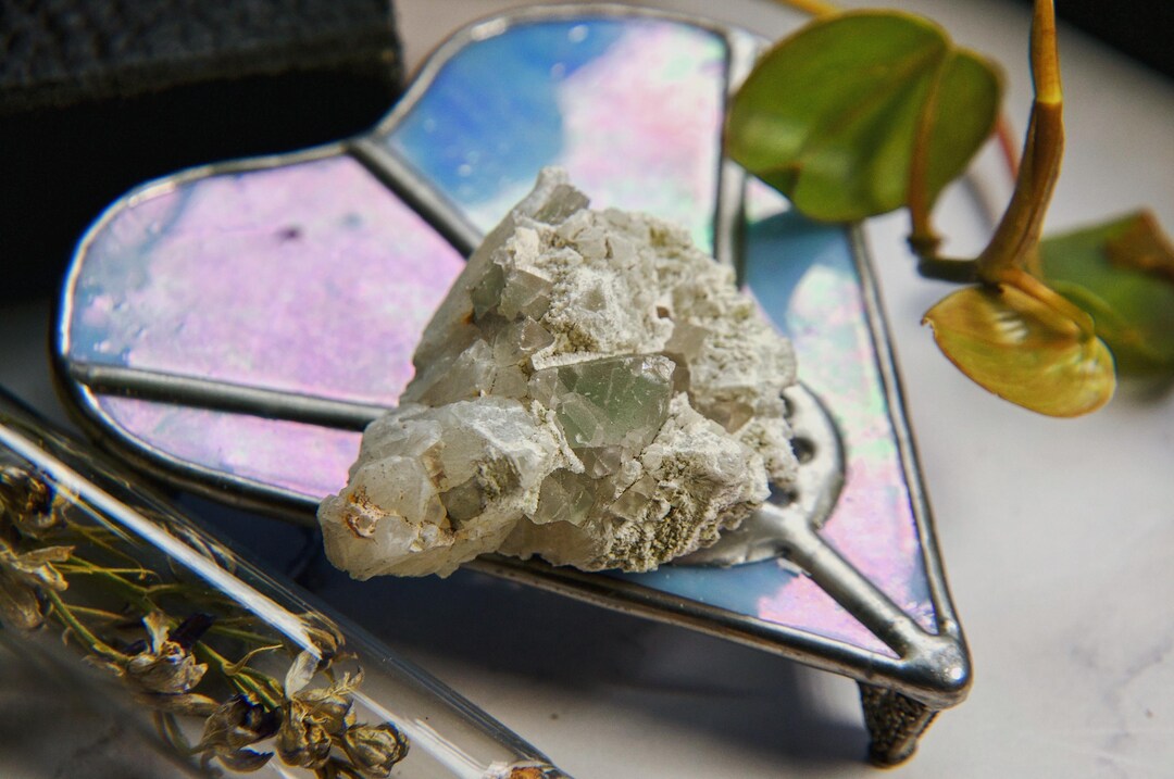 Raw Apophyllite Crystal Cluster | Sparkle Chalcedony - Etsy