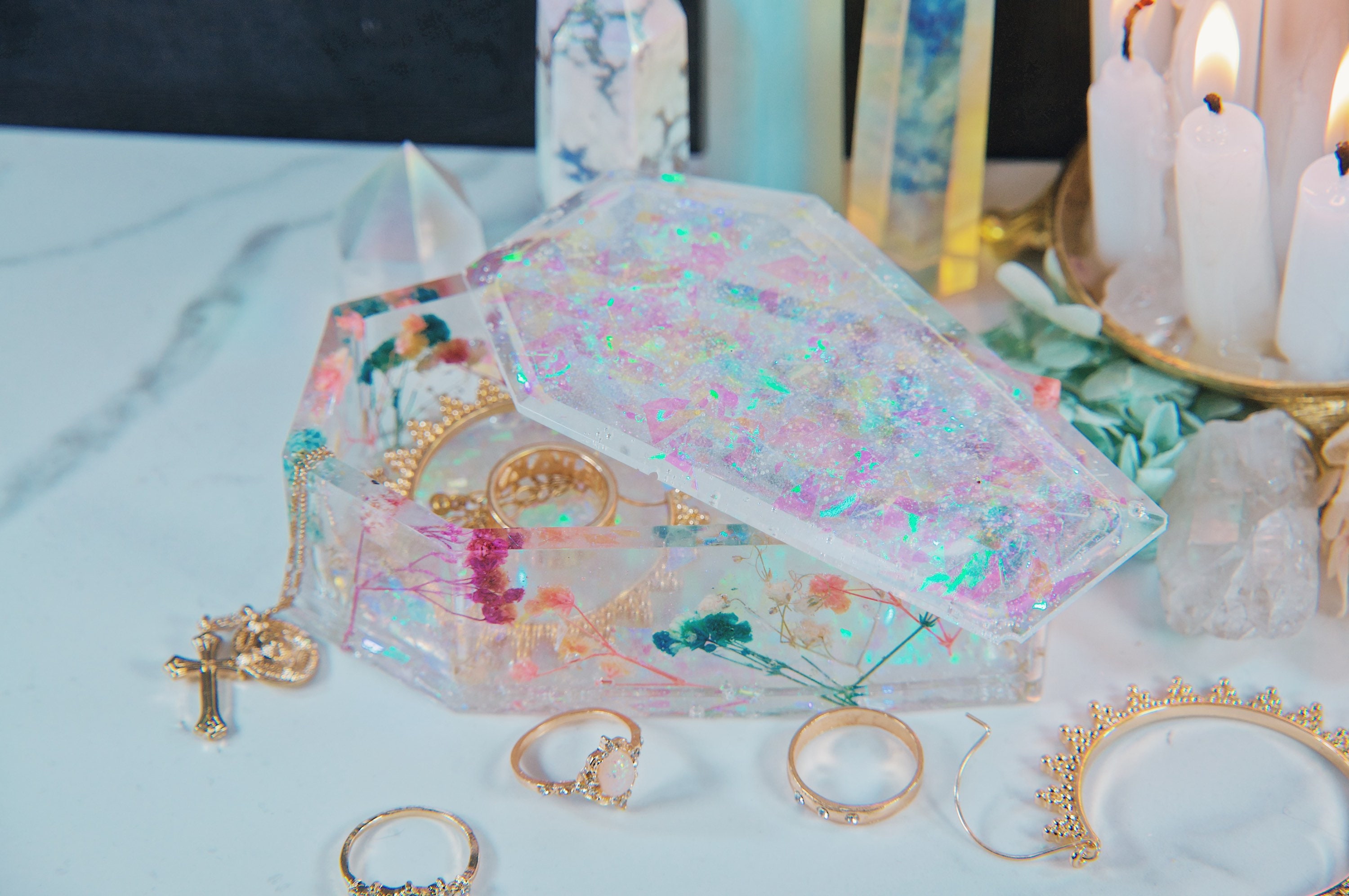 Jewelry Storage Storage & Organization Jewelry Boxes Opal Ouija Coffin ...