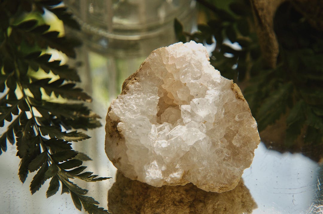 Clear Quartz Crystal Cluster Geode | Washington Raw Quartz Specimen ...
