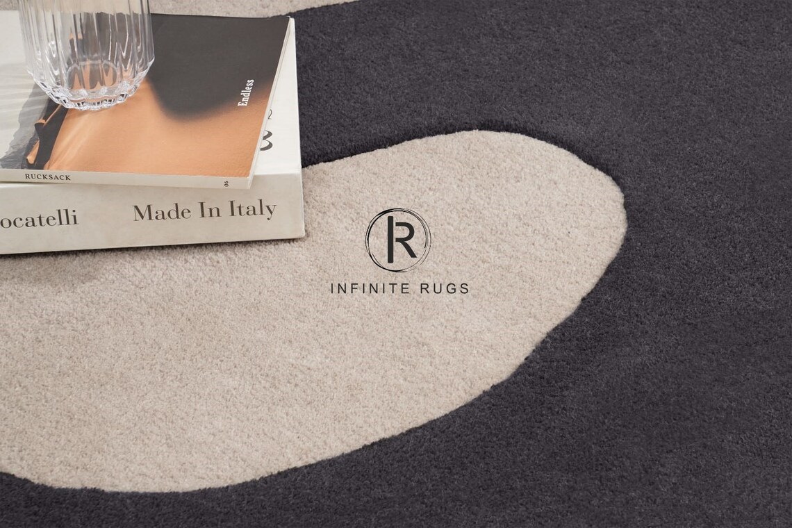 Designer Tufted Wool Rug Area Rug Modern Area Rug Handmade - Etsy