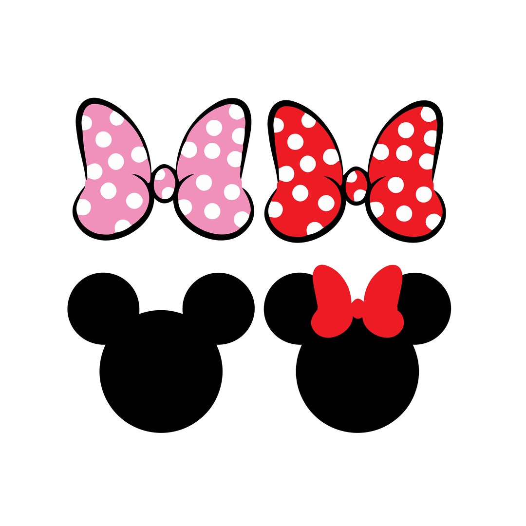 Mouse Bow, Mouse Cut File, Instant Download for Silhouette, Cricut ...