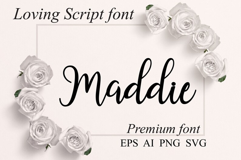 Cricut Font, Silhouette Cut File for Cutting Machines, Individual ...