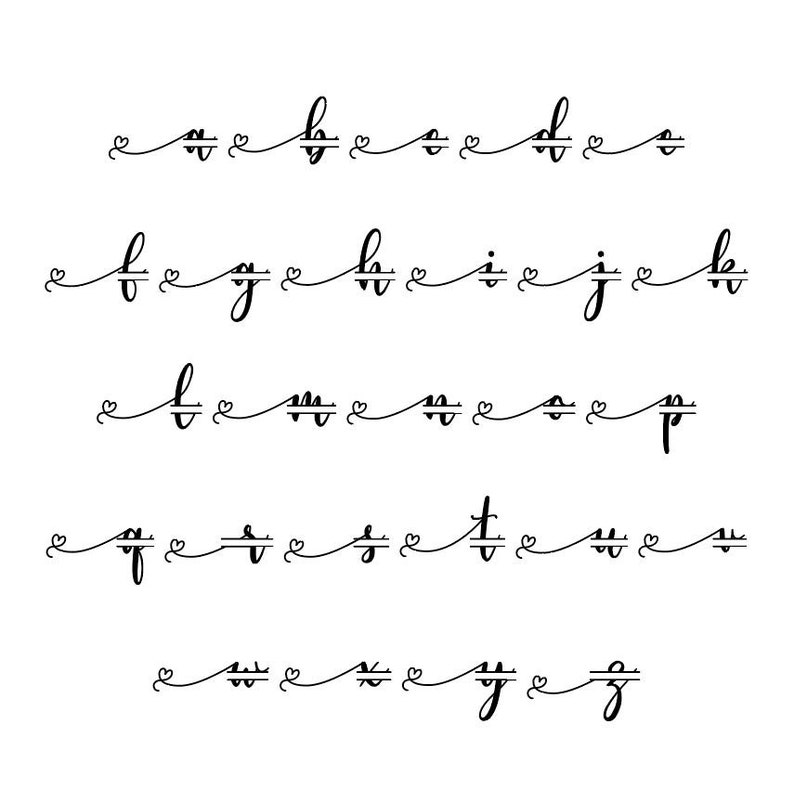 Split Monogram Alphabet SVG, AI, EPS, Png, Split Monogram Frame ...