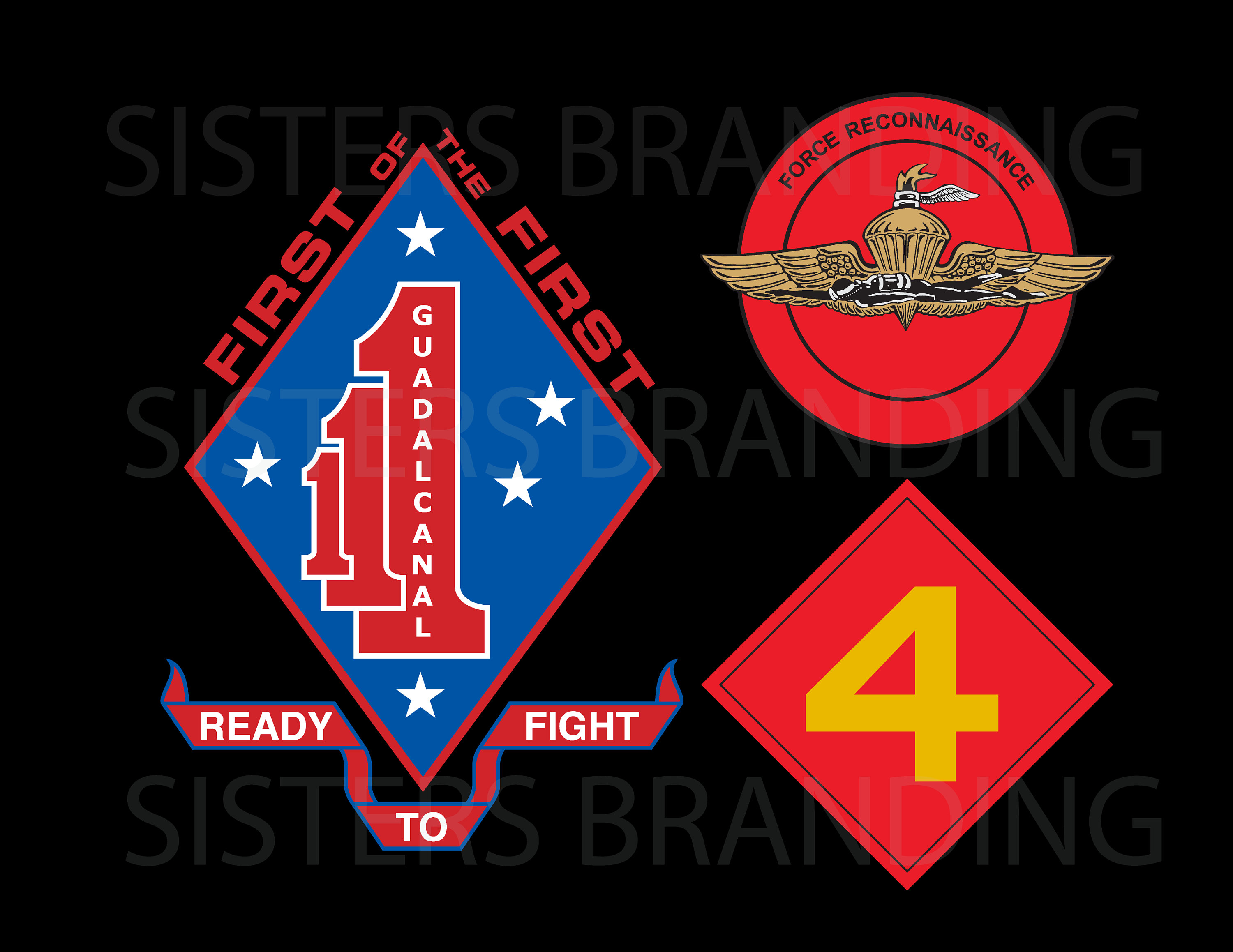 Recon, 1st, 4th Marine Corps Svg, Ai, Eps, Pdf, Png - Etsy