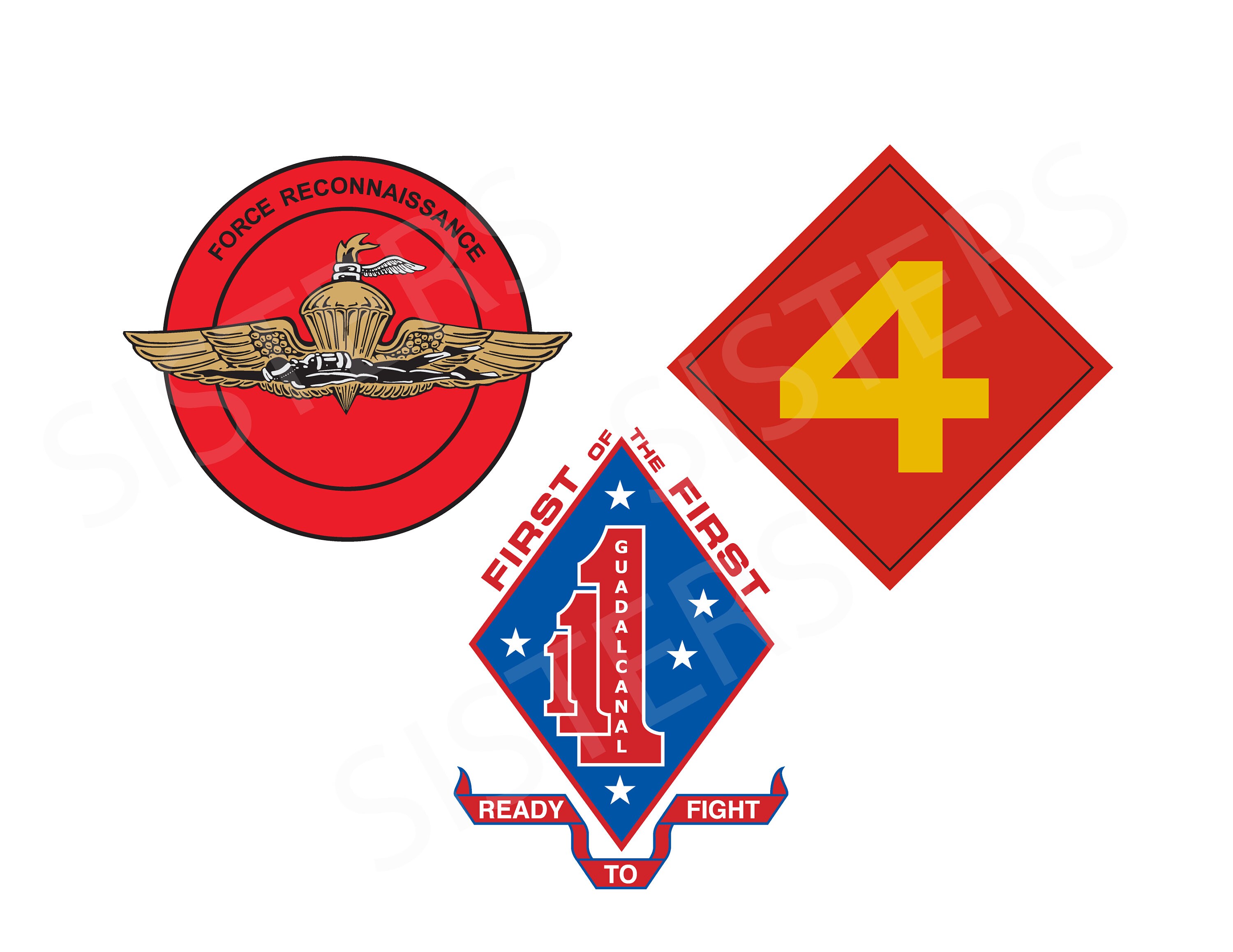 Recon, 1st, 4th Marine Corps Svg, Ai, Eps, Pdf, Png - Etsy