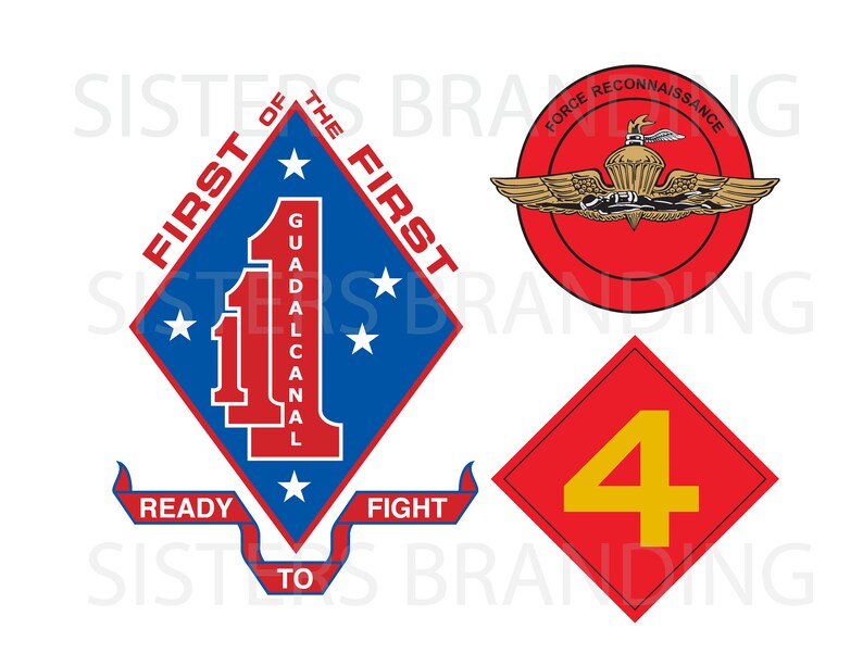 Recon, 1st, 4th Marine Corps Svg, Ai, Eps, Pdf, Png - Etsy