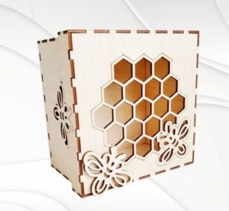 Laser Cut Bee Box Vector DXF & SVG Files for Laser Cutting Wood Eps,ai ...