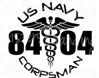 USN Corpsman Digital File SVG, PNG Cut File for Cricut, Silhouette - Etsy