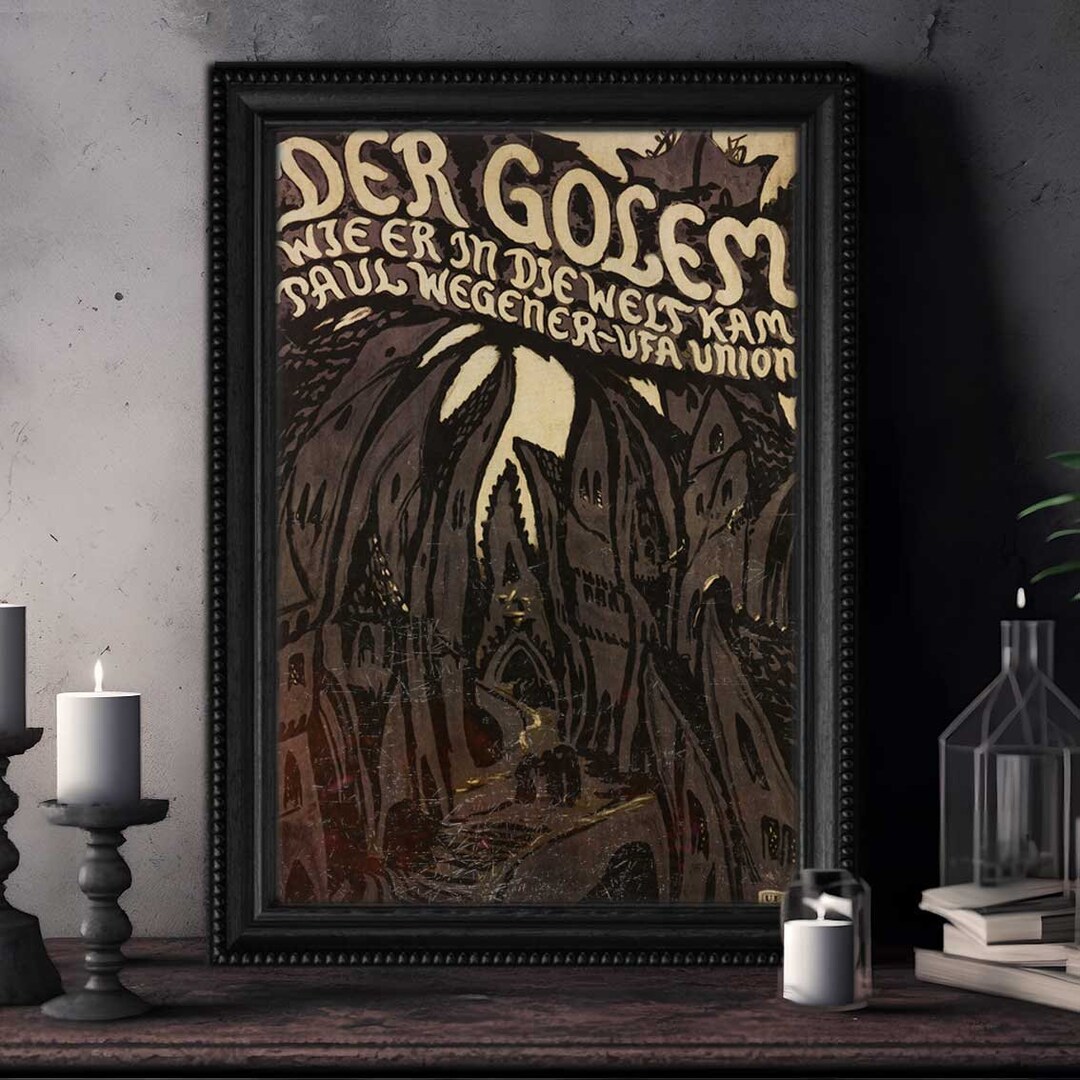 Der Golem Wall Art 20's Movie Poster Vintage Movie - Etsy