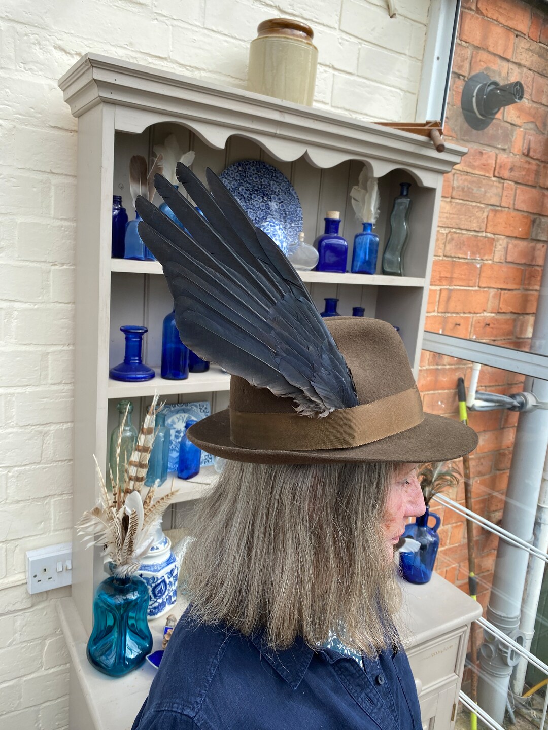 Crow Feathers Hat Decoration Display Fashion - Etsy