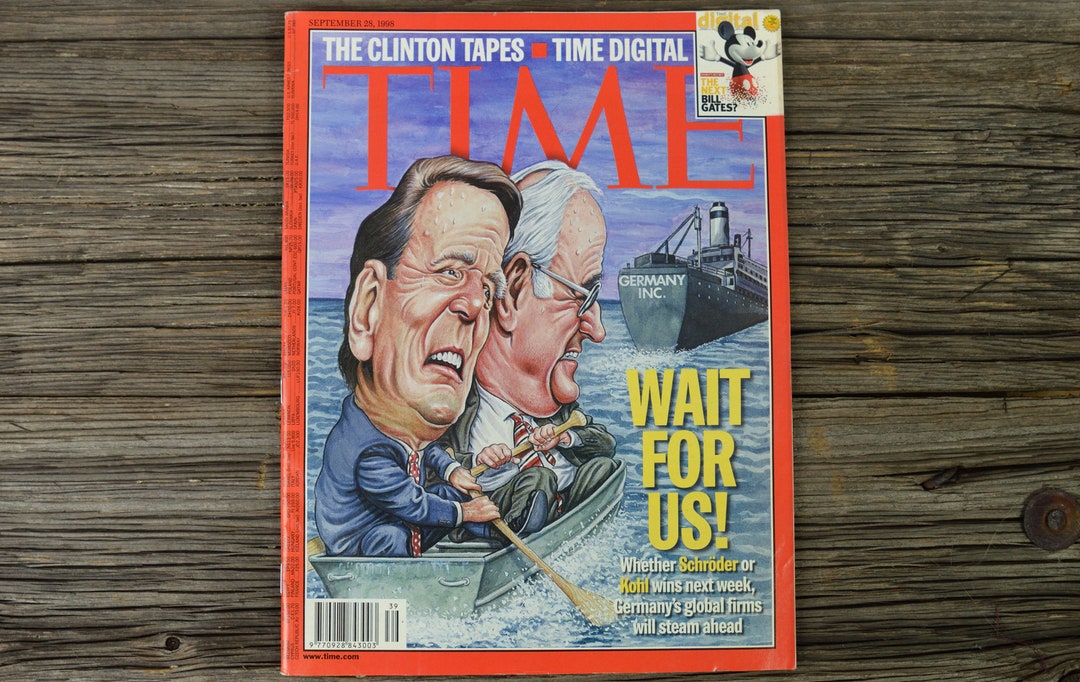 Time Magazine Issue From September 28, 1998/ Vintage Weekly Magazine ...