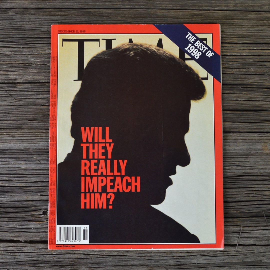 Time Magazine Issue From December 21, 1998/ Vintage Weekly Magazine ...