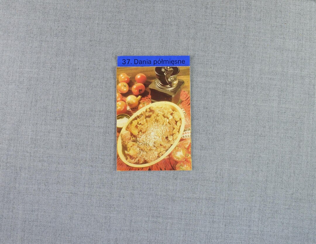 Vintage Polish Recipe Cards – 1986 Meat-and-vegetable Dishes / "dania ...