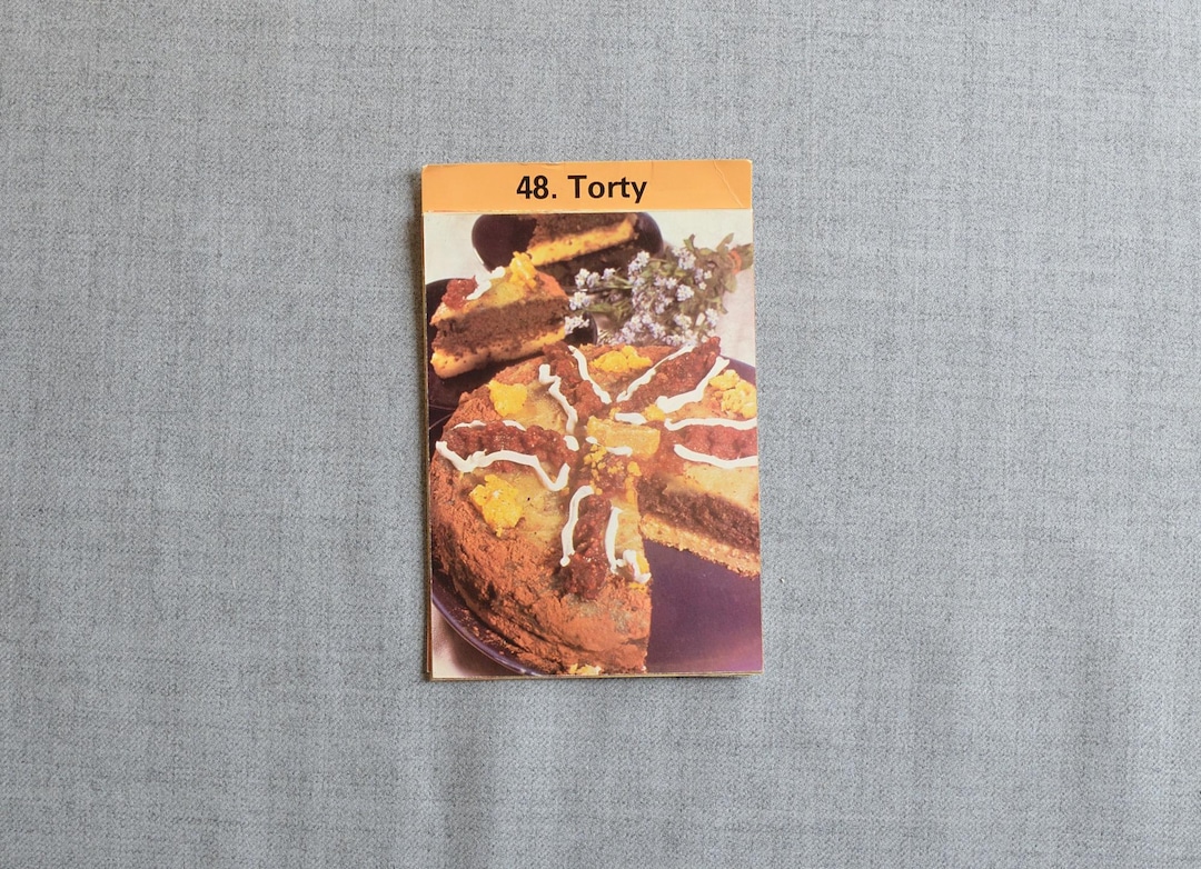 Vintage Polish Recipe Cards – 1984 Cakes / "torty", Polish Cuisine ...