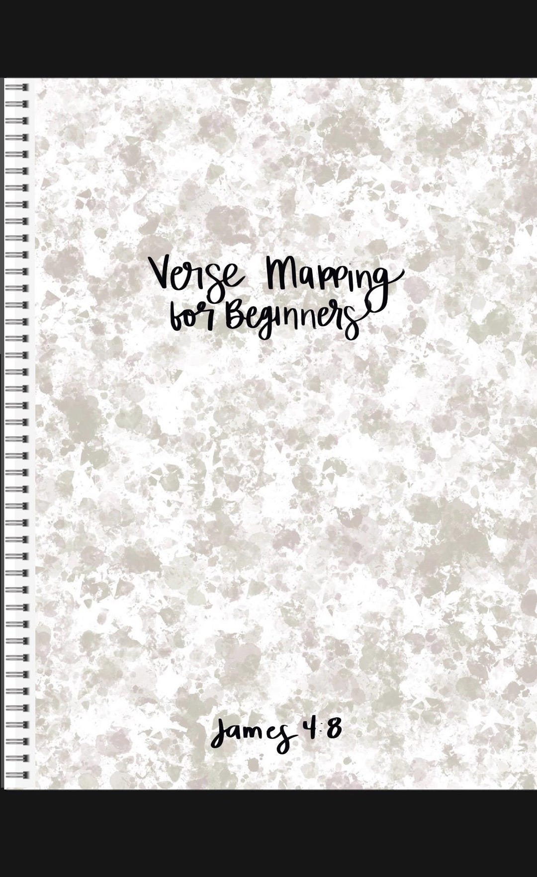 Blank Vertical Verse Mapping Journal - Etsy