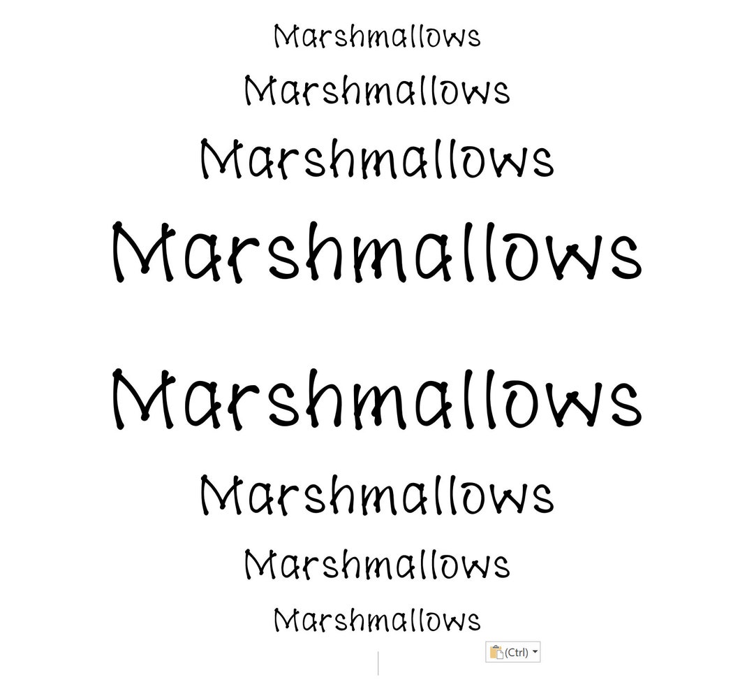Marshmallow Font - Etsy