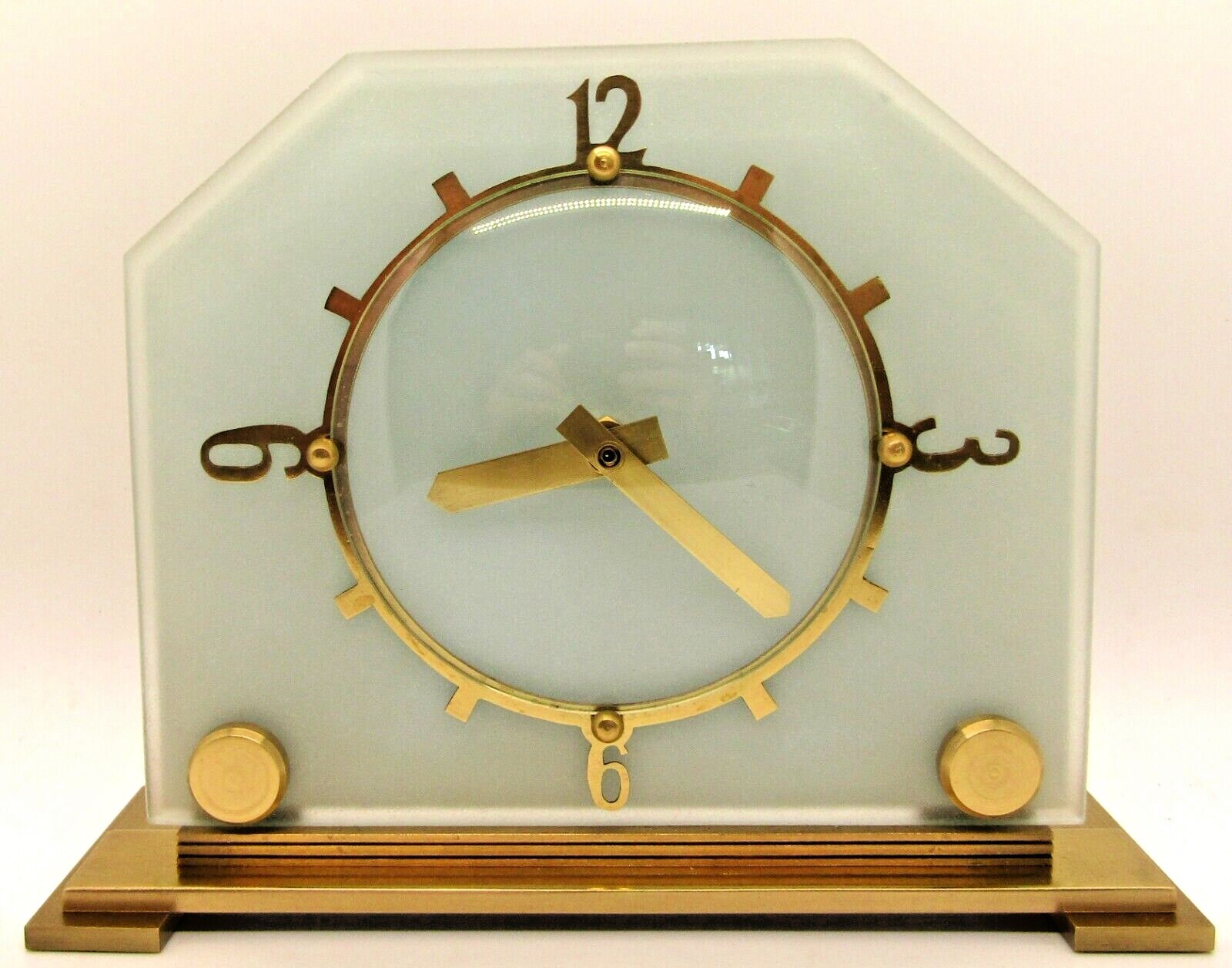 Goblin Art Deco 1930's Light Green Glass Clock - Etsy