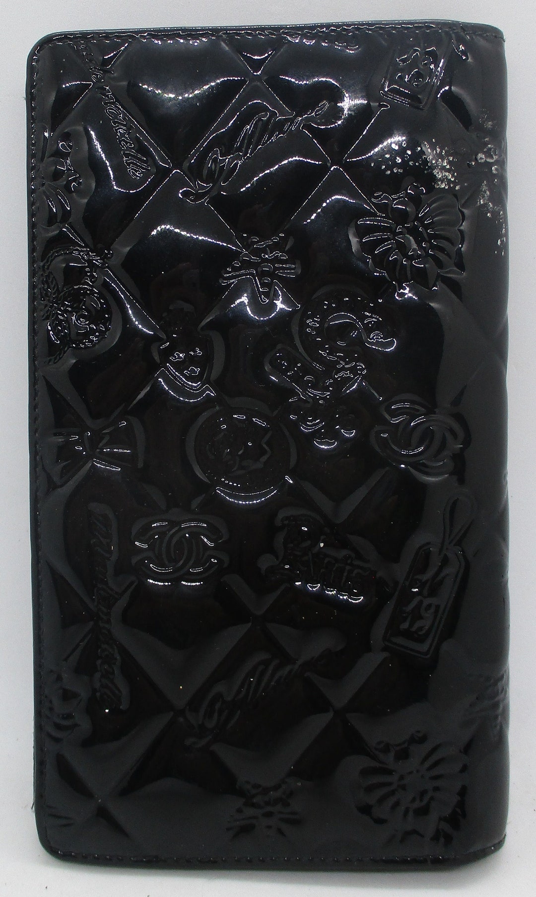 Chanel Icon Symbols Charms Patent Leather Wallet With Original Box - Etsy