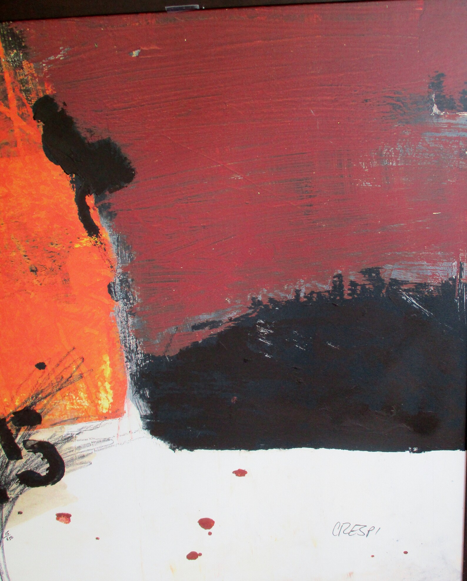 Rubin Crespi Abstract Giclee Painting kramer's Net - Etsy