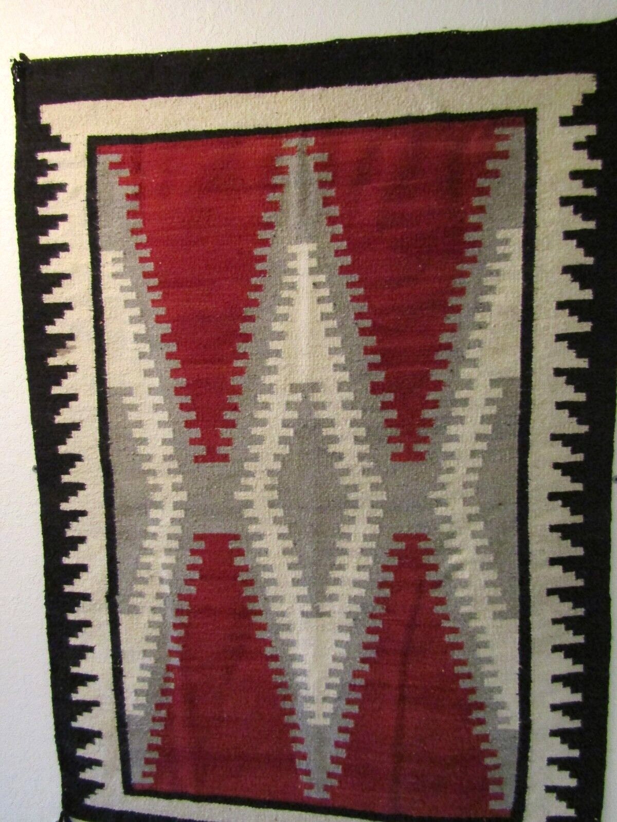 Diamond Pattern Navajo Handwoven Rug From Tobe Turpen Trading Post in ...