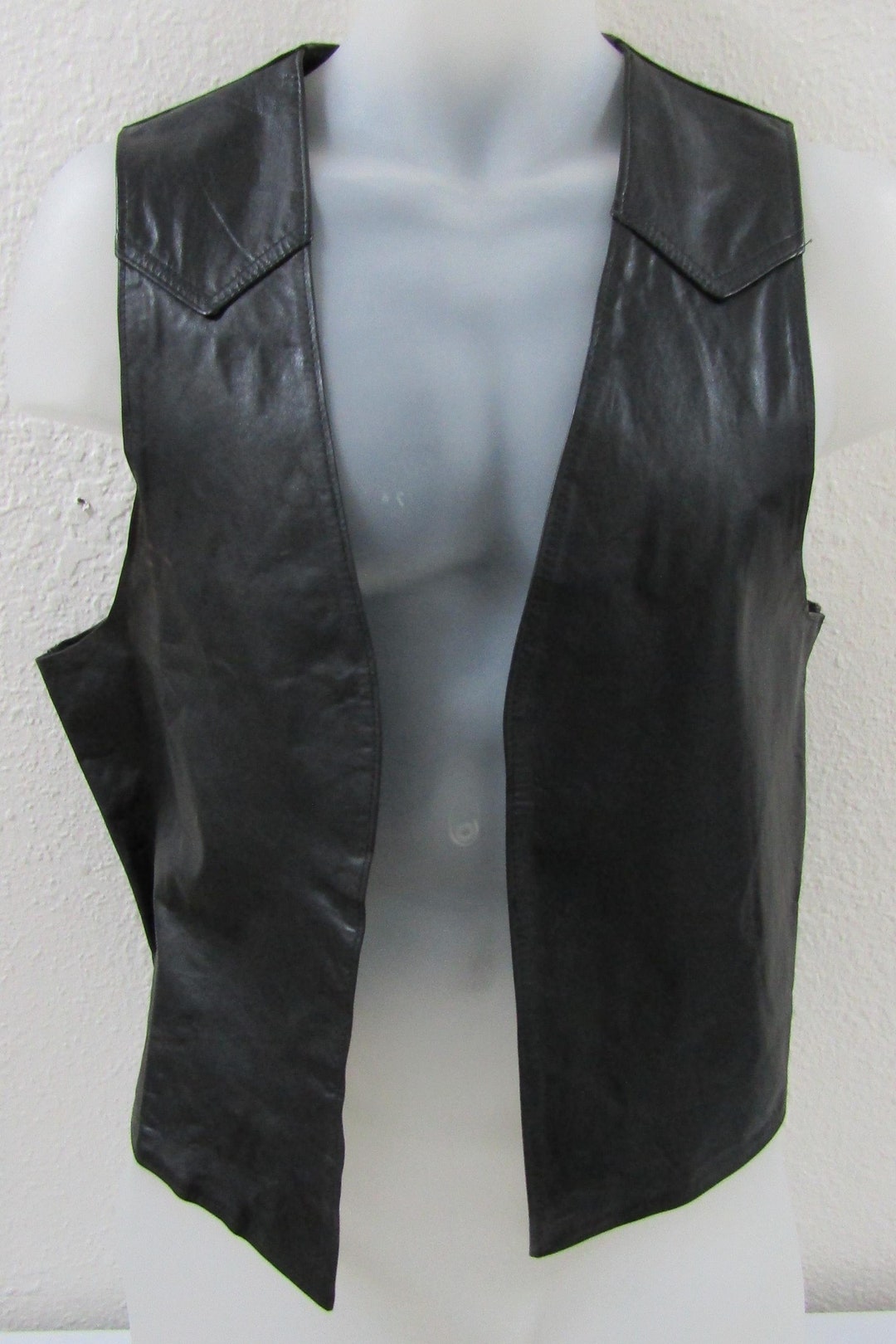 Rubio Leather New York Vintage Leather Vest Size Small - Etsy