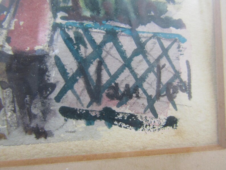 Van Lod Watercolor Painting Paris Art Wall Late 20th Century - Etsy