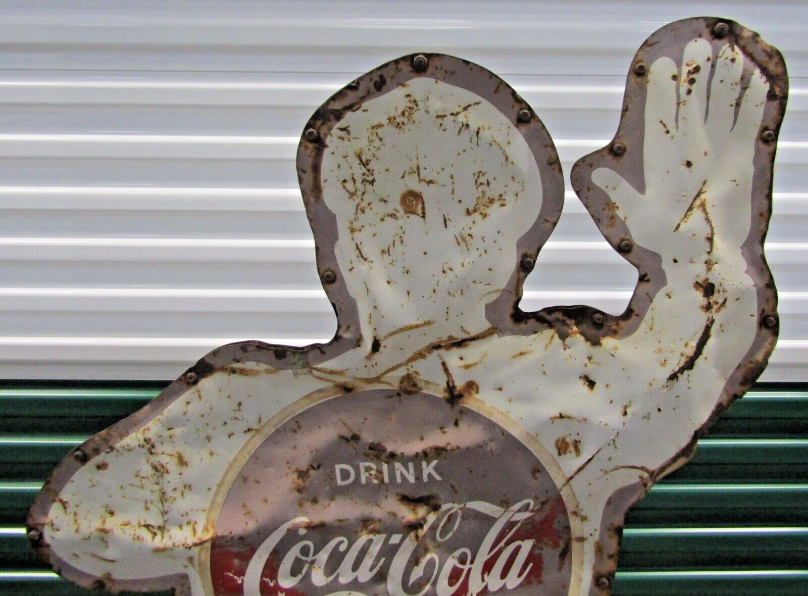 Antique 1950s Coca-cola Police Crossing Guard Advertising Sign - Etsy