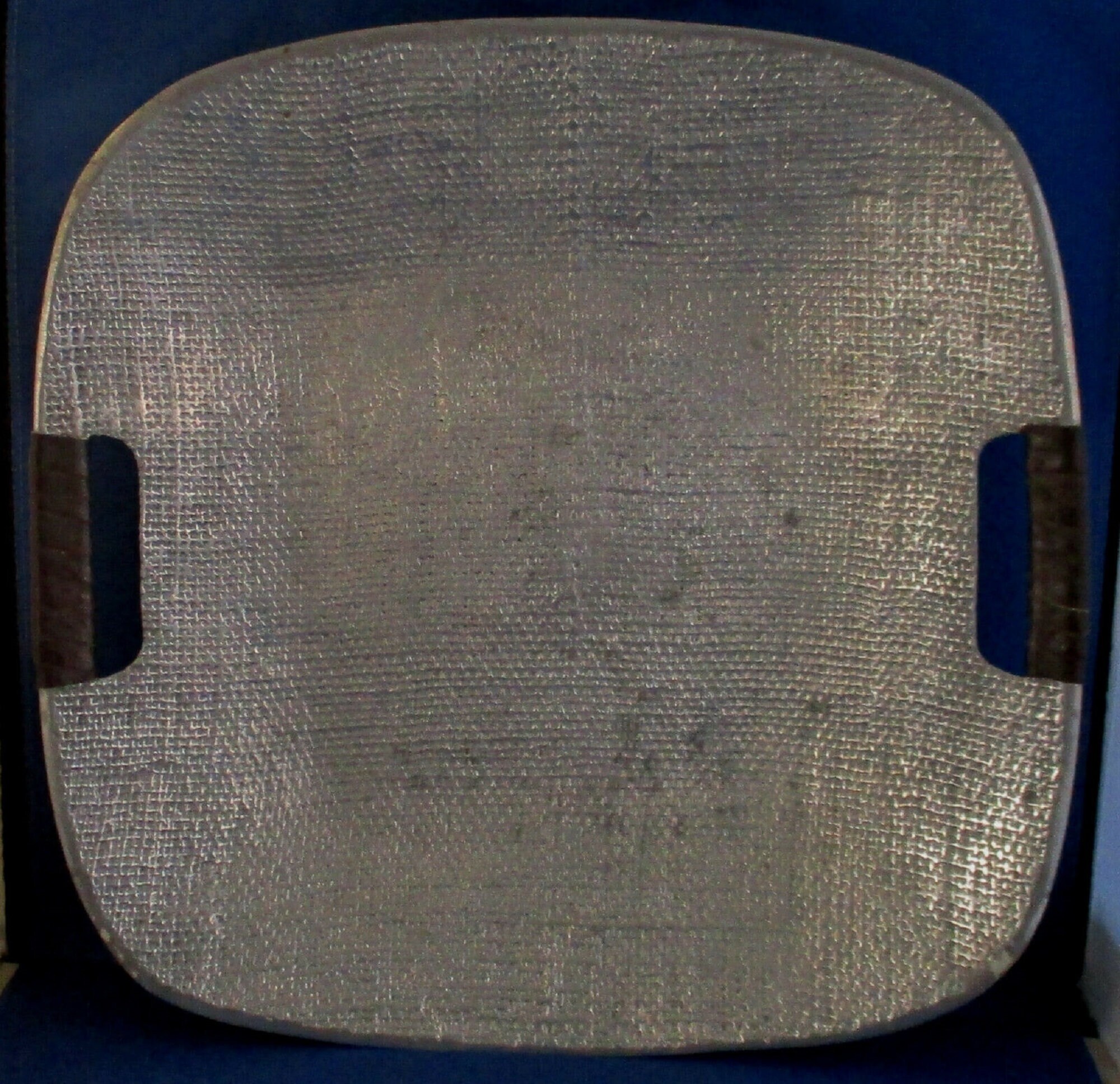 Joseph Abboud Cast Aluminum and Pewter Serving Platter Tray with Woven ...