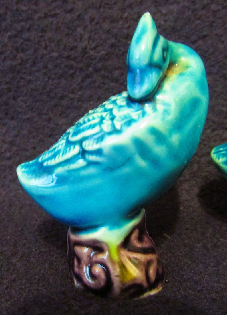 Antique Chinese Small Porcelain Turquoise Ducks Set of Three - Etsy