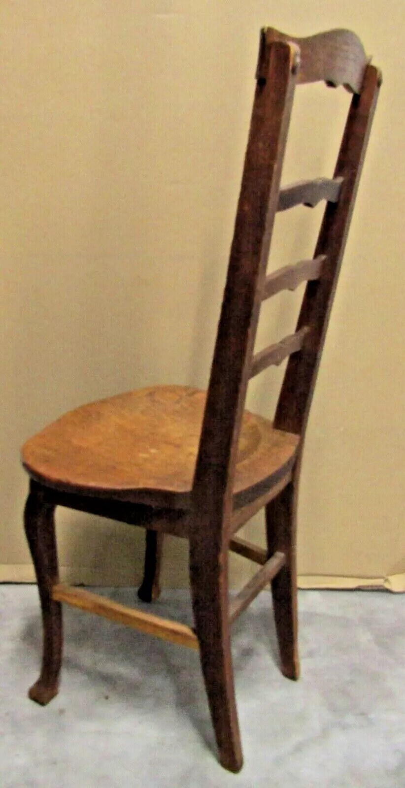 Antique Oak Three Slat Ladder Back Tear Drop Seat Side Chair - Etsy