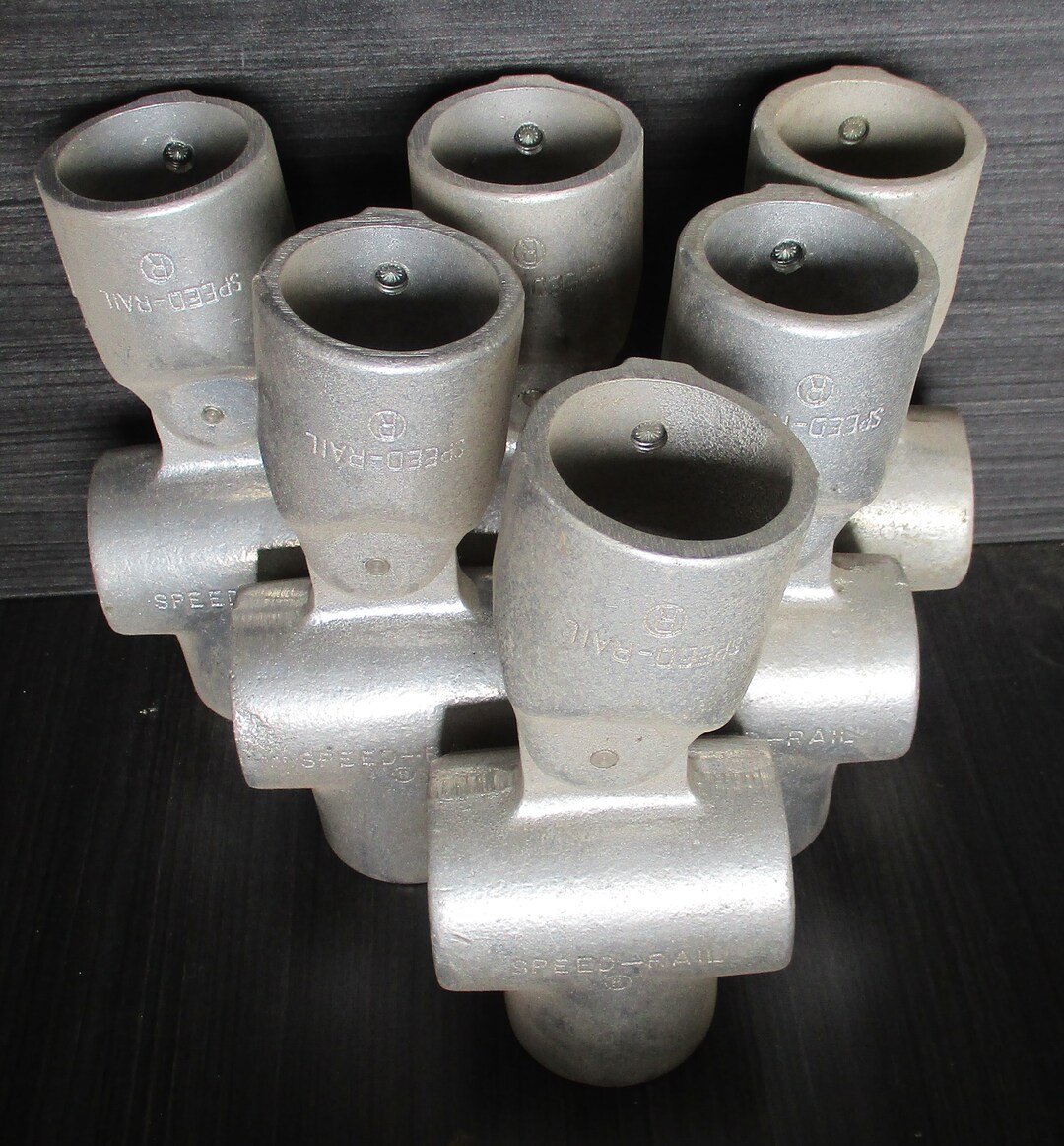 Set of 6 Hollaender Speed Rail 17 Adjustable Reducing Elbow 1 3/4 X 7 1 ...