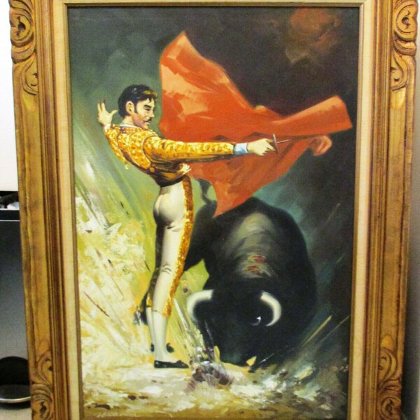 Bullfighter Painting - Etsy