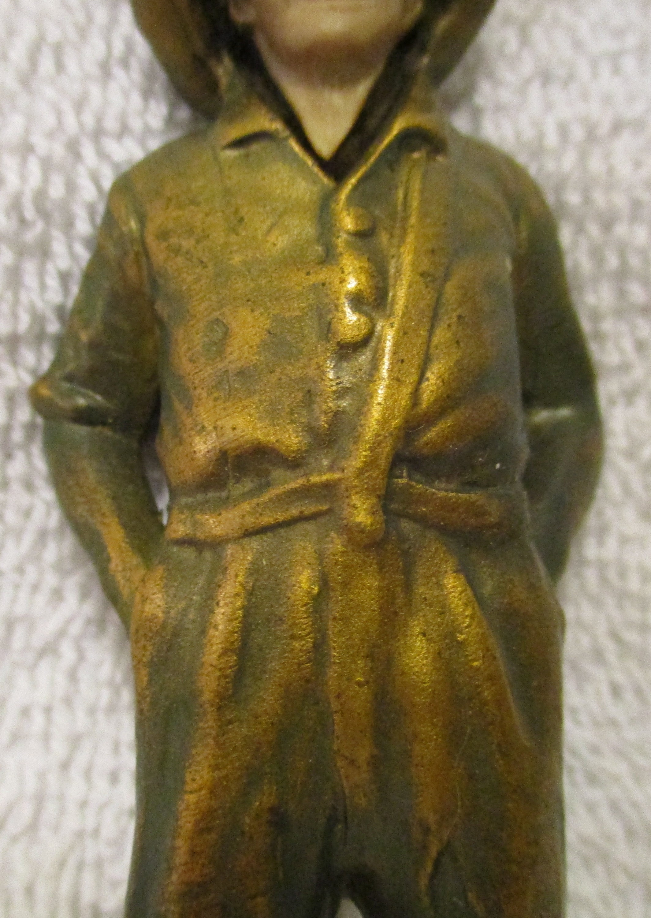 Antique Signed J Ruhl Tom Sawyer Gilt Paperweight Statue With - Etsy