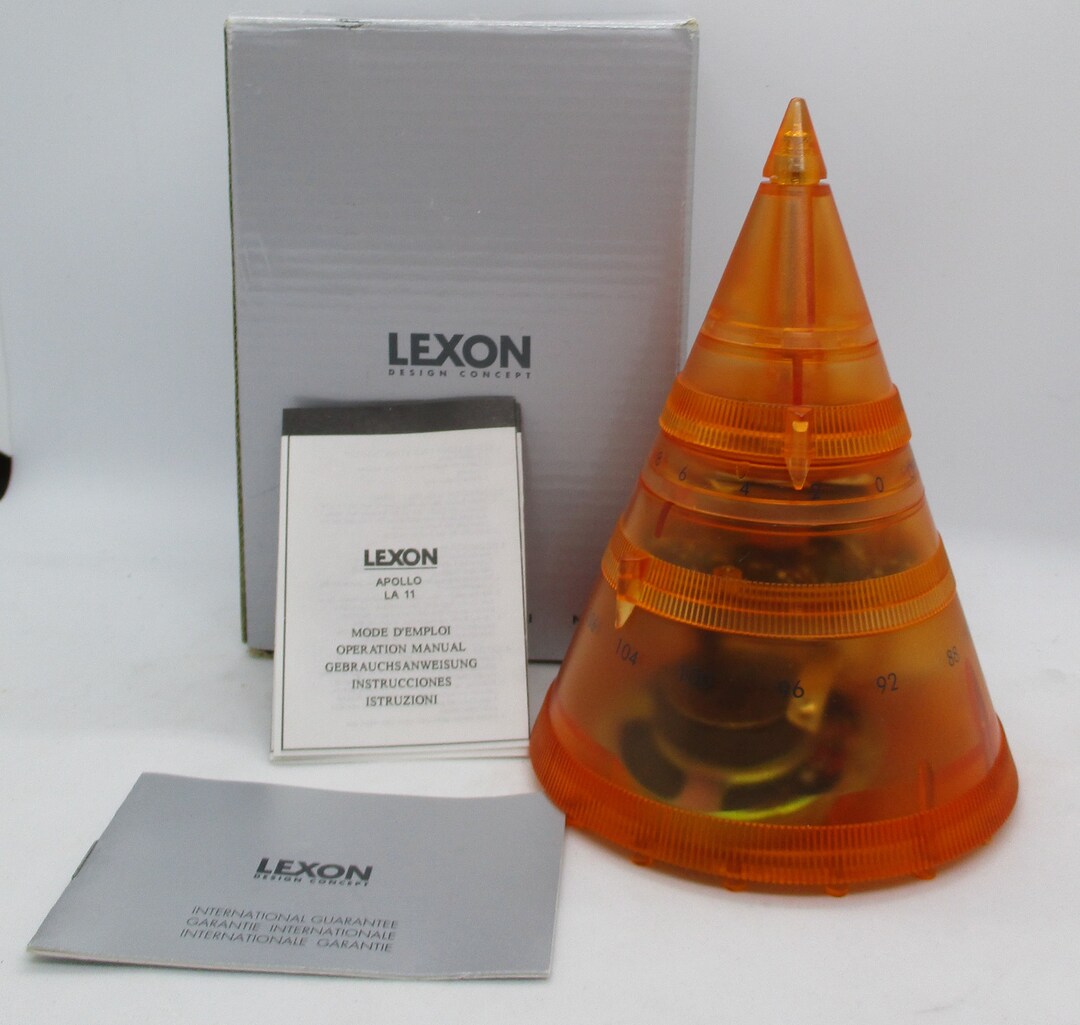RARE New Old Stock Lexon Translucent Orange Apollo FM Radio LA 11 With ...