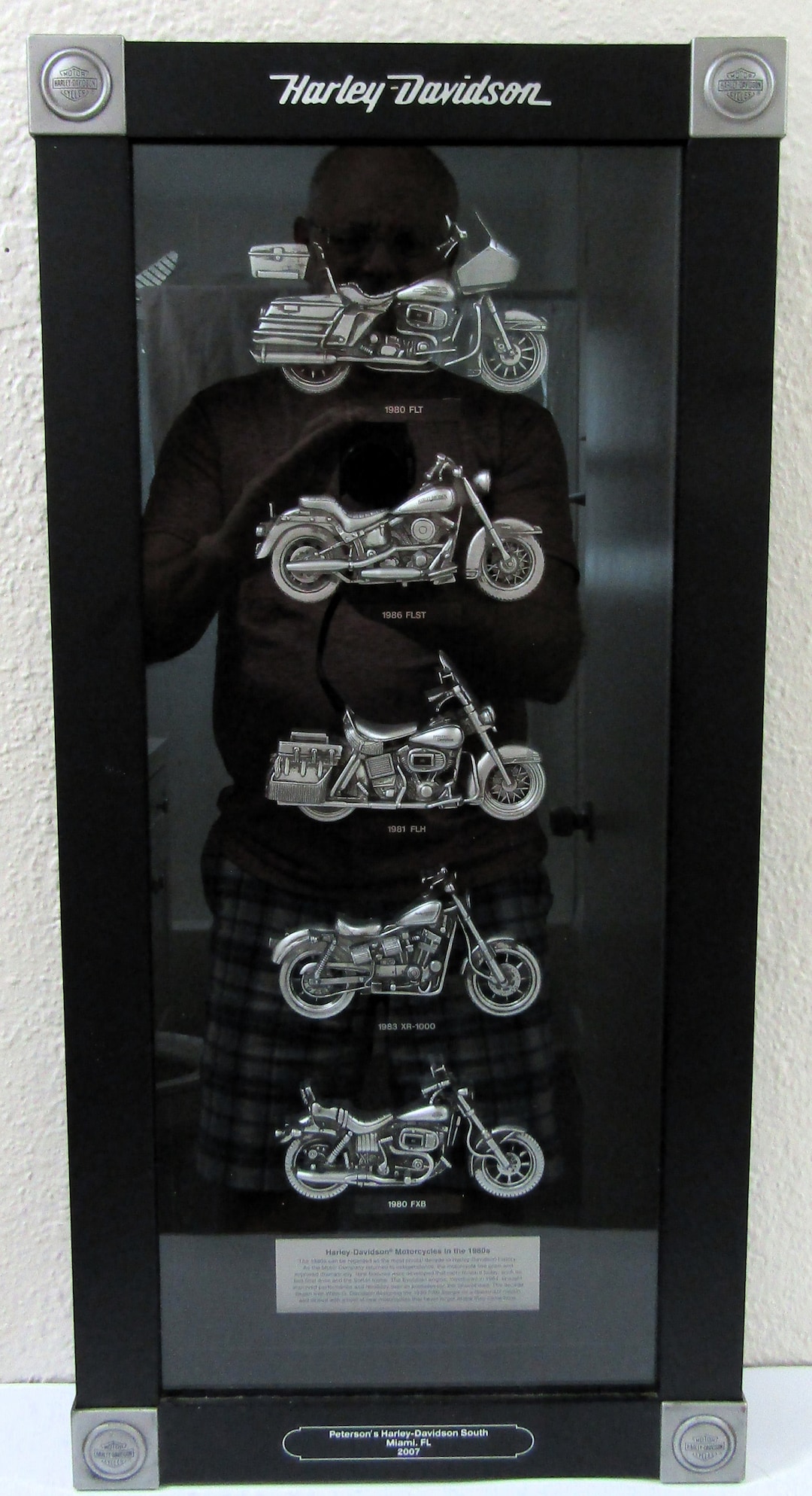 Legendary Harley-davidson Racing Machines Framed Shadow Box Peterson's ...