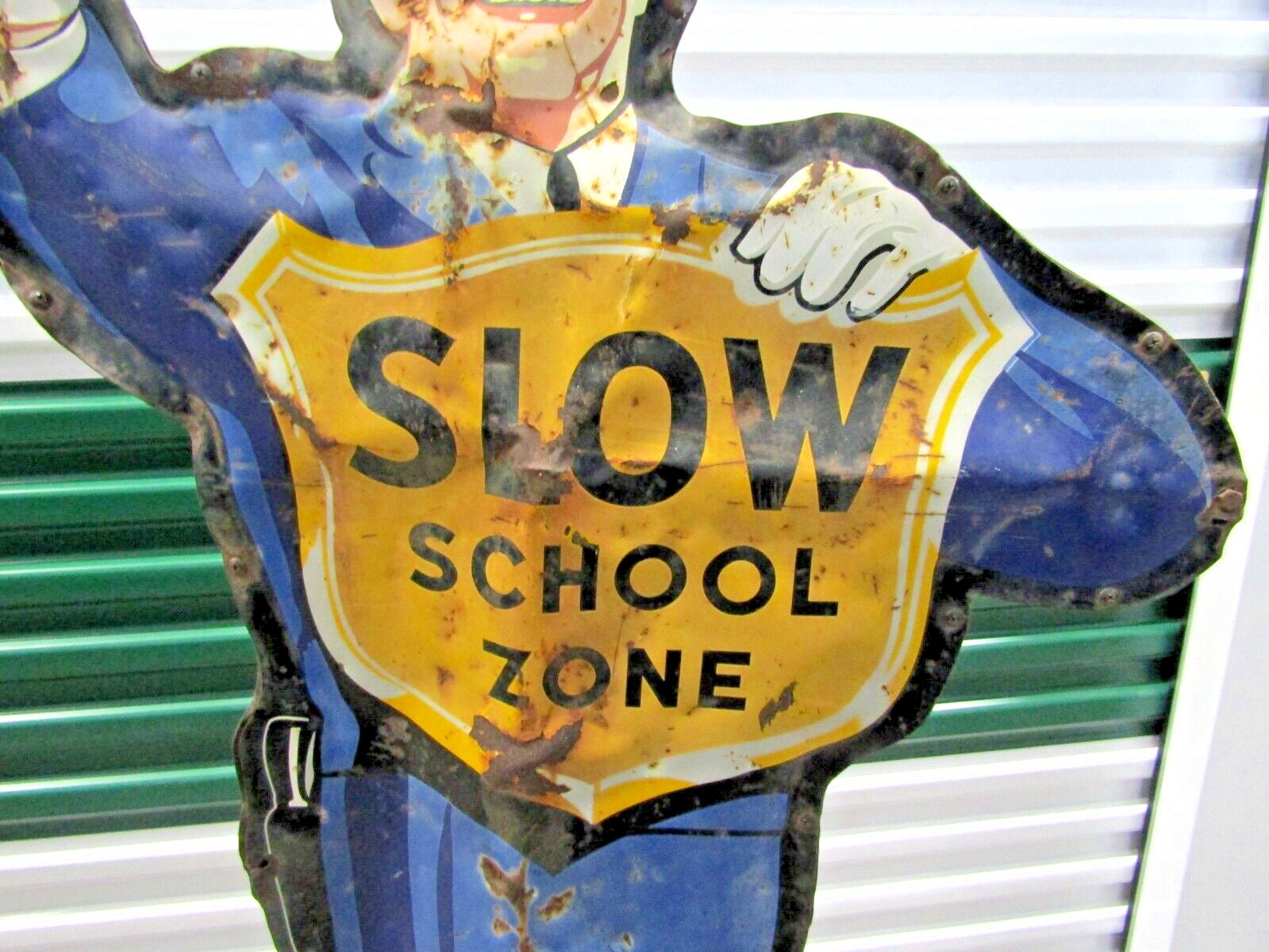 Antique 1950s Coca-cola Police Crossing Guard Advertising Sign - Etsy