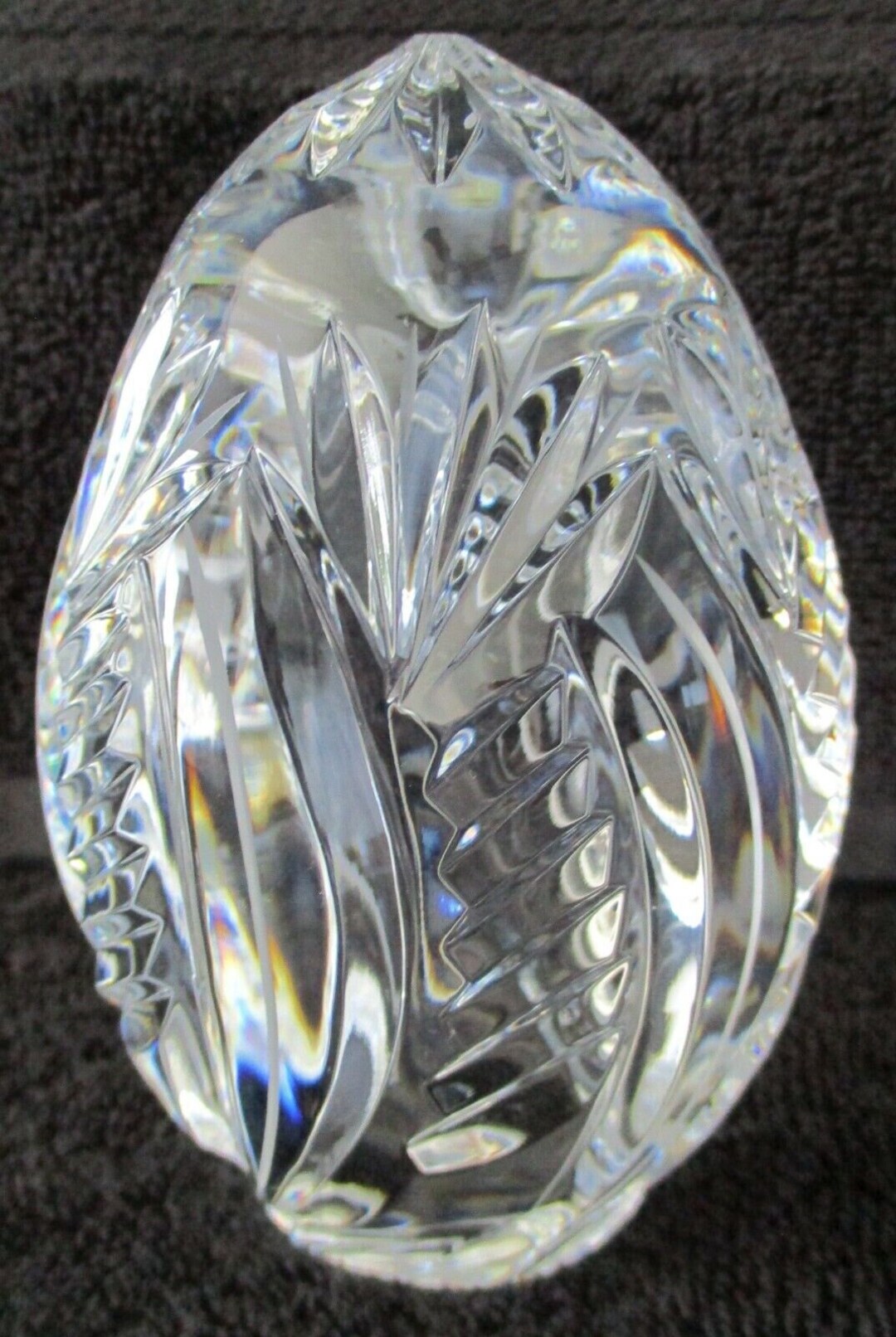 Gorgeous Clear Cut Crystal Fern Design Design Egg - Etsy