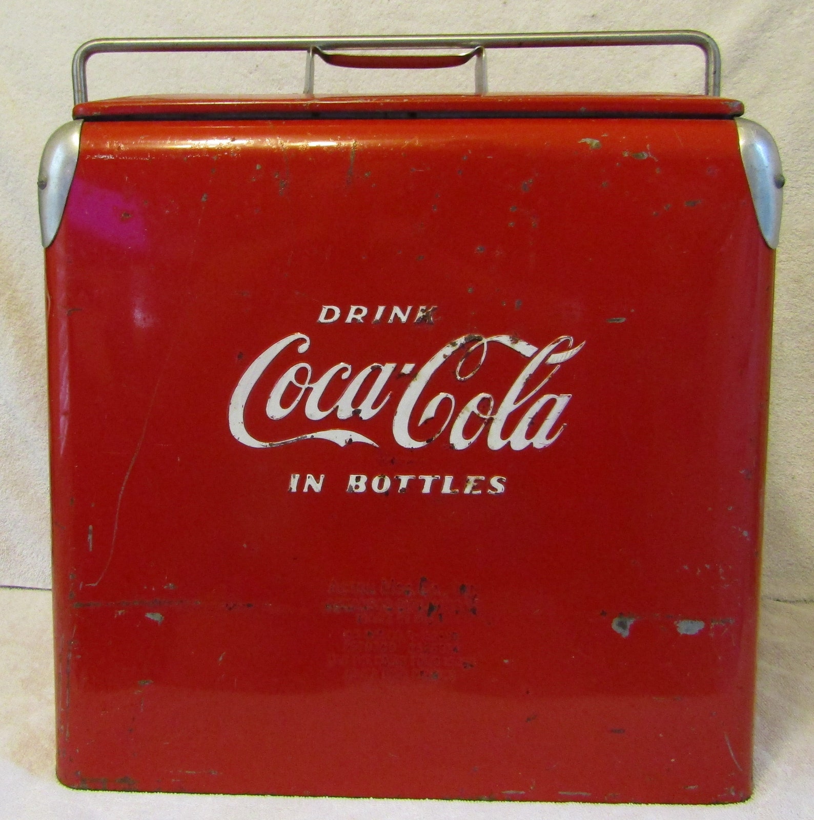 Antique Coca Cola Cooler and Tray Drink Coca Cola in Bottles - Etsy