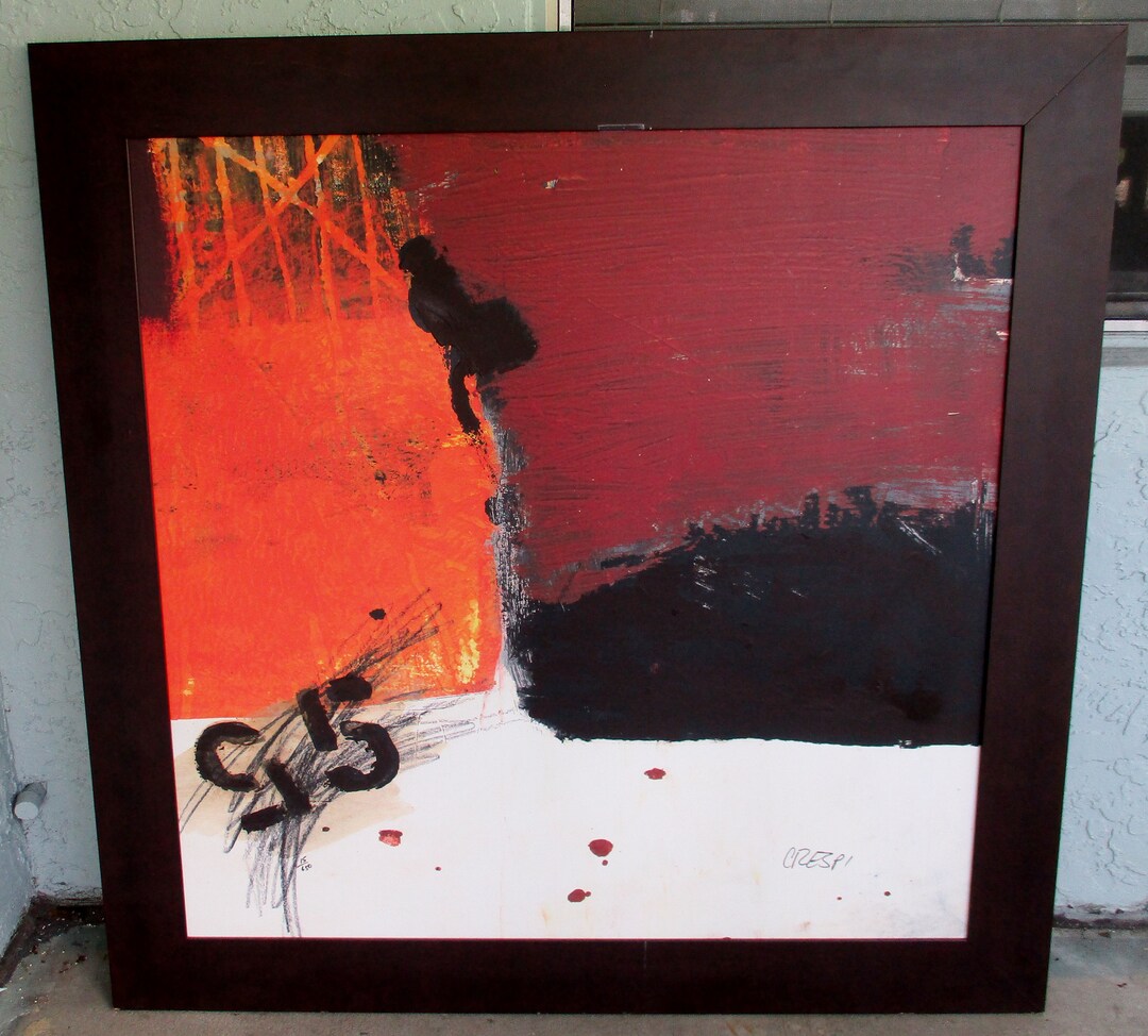 Rubin Crespi Abstract Giclee Painting "kramer's Net 2" Signed Numbered ...