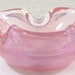 Vintage Murano Pink and Clear Glass Ruffled Bowl - Etsy