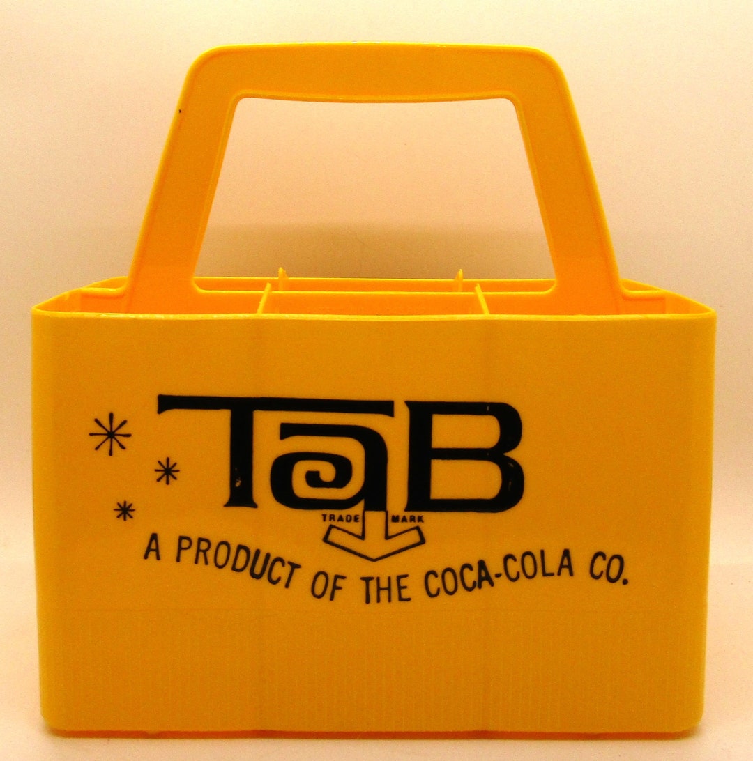 Vintage Coca-cola TAB Soda Bottle Plastic Carrier Carton 6 - Etsy