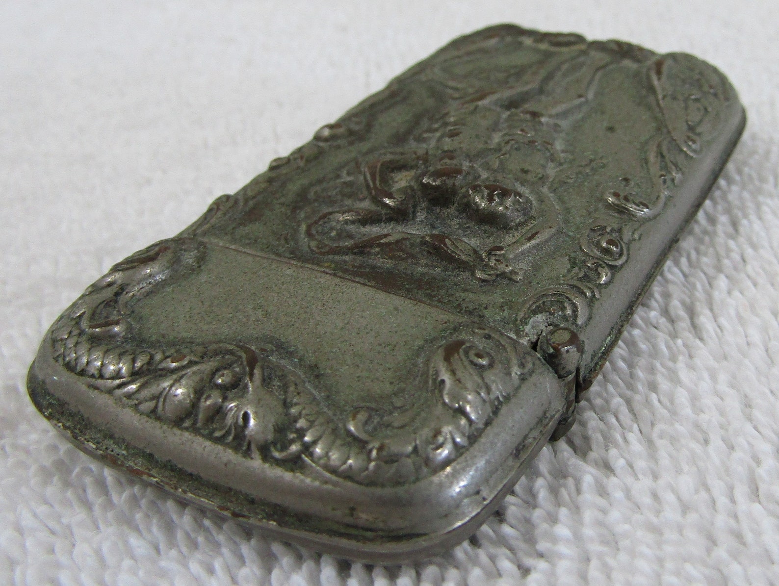 Antique Art Nouveau Match Safe Case Vesta Box Repousse Figures - Etsy