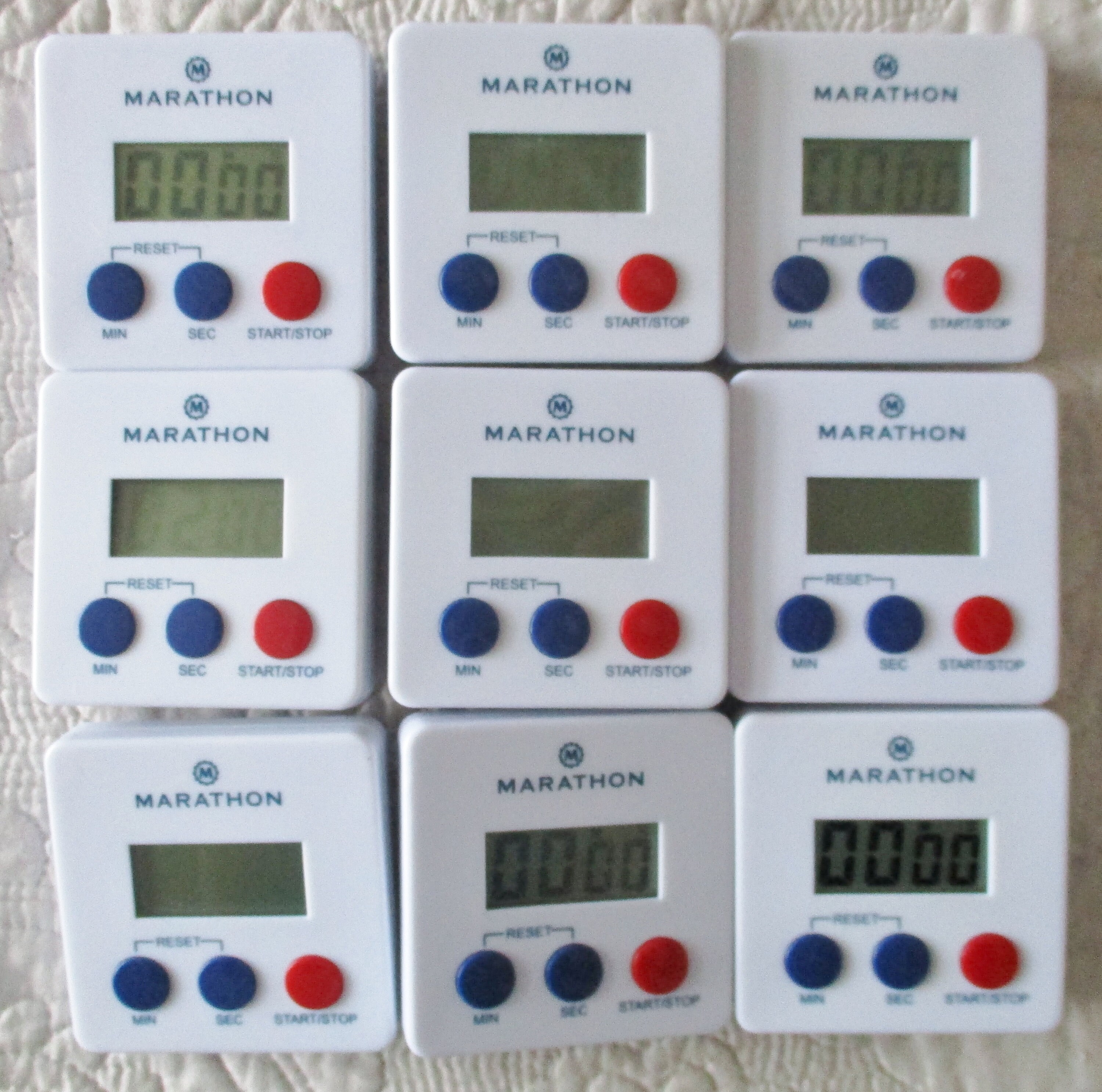 Lot OF 9 Marathon 100 Minute Digital Timer Magnetclips Weiß - Etsy