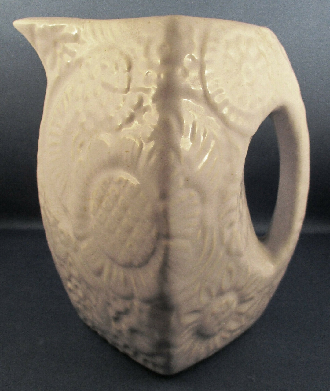 NILOAK 1940s Arkansas Art Pottery Pale Blue Floral Pitcher - Etsy