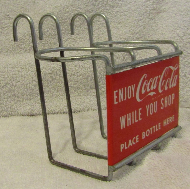 Vintage Enjoy COCA-COLA While You Shop Shopping Cart Metal - Etsy