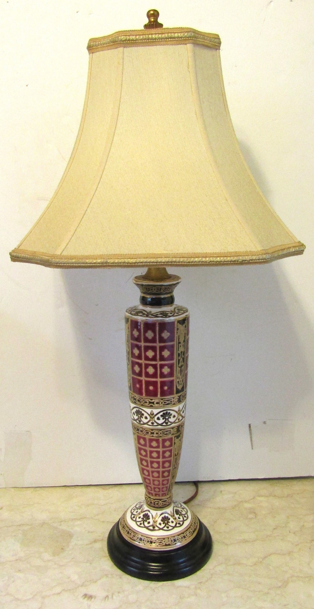 Vintage Oriental Accents Asian Design Porcelain Lamp and Shade - Etsy