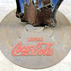 Antique 1950s Coca-cola Police Crossing Guard Advertising Sign - Etsy